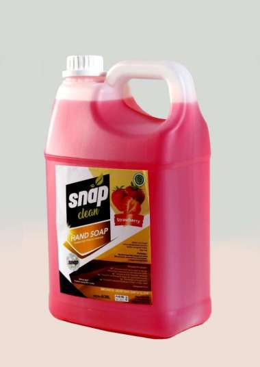 SNAP CLEAN SABUN CUCI TANGAN CAIR STROBERI 4 LITER / HANDSOAP STROBERI ...