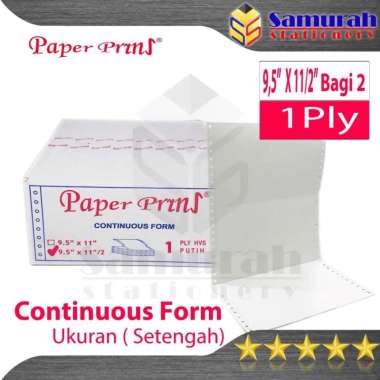 Jual Kertas Continuous Form 1 Ply Terlengkap - Harga Murah Juni 2022 ...