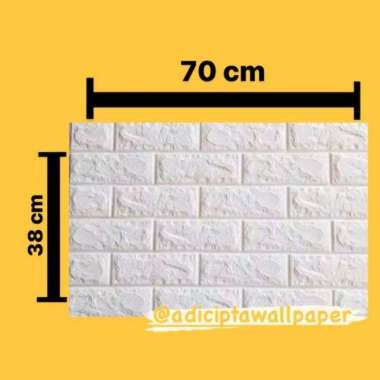 Jual WALLFOAM 3D TIMBUL WALLPAPER FOAM BATA PUTIH HIASAN DINDING BATA ...