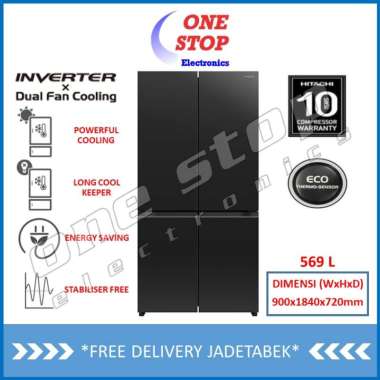 Jual Kulkas Hitachi 4 Pintu Rwb640 Original, Murah & Diskon September 2023 | Blibli