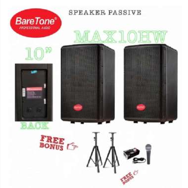 Jual Speaker Pasif Baretone Max 10 Hw Original, Murah & Diskon Desember 2022 | Blibli