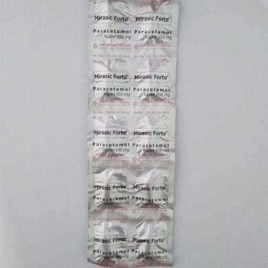 Mirasic Forte Parasetamol 650 Mg Lengkap Harga Terbaru September 2022 ...