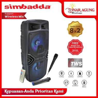 Jual Speaker Simbadda Mic Wireless Juni 2022 Berkualitas, Tahan Lama ...