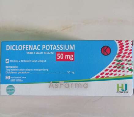 Diclofenac Potassium 50 Mg Box Lengkap Harga Terbaru Mei 2023 | Blibli