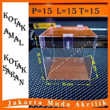 Jual kotak amal cutom / box akrilik custom / kotak saran custom di ...