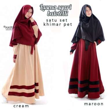 Jual Pakaian Muslim Wanita Satu Set Kekinian Terbaru - Harga Promo ...