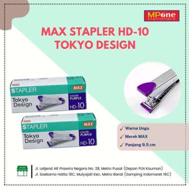 Jual Stapler Max Tokyo Design Hd 10 Original Murah - Harga Diskon April ...