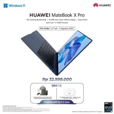 Huawei Matebook X Pro - Harga dan Spesifikasi Terbaru Agustus 2024 | Blibli