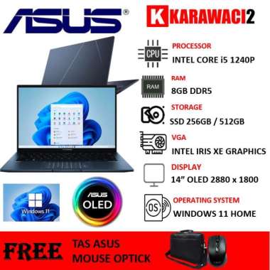 Jual Asus Zenbook Q409 Za Intel Evo I5 1240 P Original Murah - Harga ...