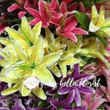Jual Bunga Artificial Lily Casablanca Original Murah - Harga Diskon ...