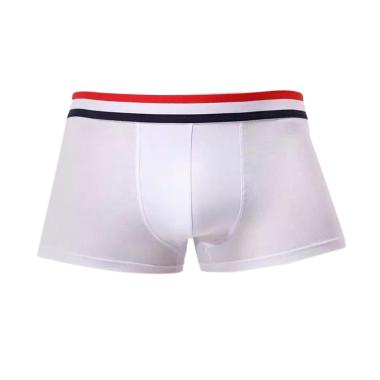 Promo MENBOX Men's Basic Underwear Celana Boxer Pria - M Black di ...