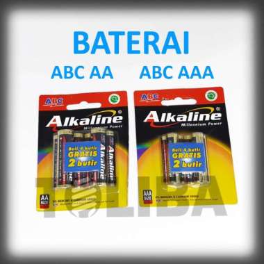 Jual baterai abc biru a2 aa / batre a3 aaa /9v kotak baterai jam dinding ac - 9v 1 Pc Baterai di ...
