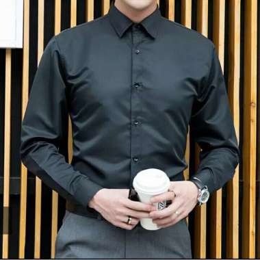 Jual Hem Polos Pria 4 Ukuran 5 Warna Kemeja Formal Lengan Panjang Hem ...