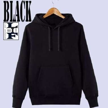 Jual Hoodie Hitam Polos Fleece Model Terbaru - Harga Promo November ...