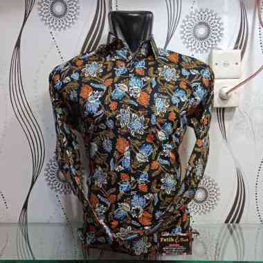Baju Batik Hitam Bunga Pria 100% Asli Indonesia Oktober 2023 | Blibli