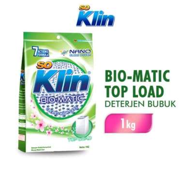 Jual So Klin Biomatic Deterjen Bubuk Top Load 1 Kg Termurah - Harga ...