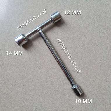 Jual mata shock l 12 mm 12mm hexagonal panjang kunci shock kunci cvt ...