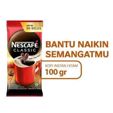 Jual Nescafe Classic Kopi Instan Sachet Bag 100 Gr Termurah - Harga ...
