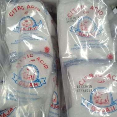 Jual Citric Acid Citrun Cap Gajah Kemasan 50 Gr Termurah - Harga Grosir ...