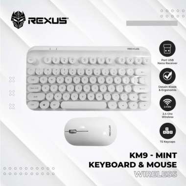 Jual Rexus Wireless Keyboard Mouse Km9 Original Murah - Harga Diskon ...