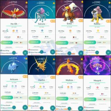 Pokemon GO Account Legendary 2019 List Of All Shiny Legendary Pokemon ...