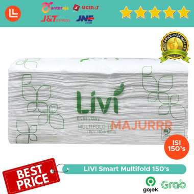 Promo GROSIR Tissue LIVI SMART DUE 205 Sheet Toilet / 1 DUS isi 100 ...