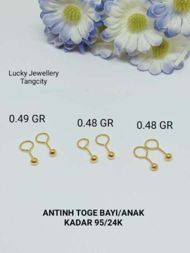 Jual Anting Emas 24 Toge Terbaru - Harga Promo Desember 2022 | Blibli