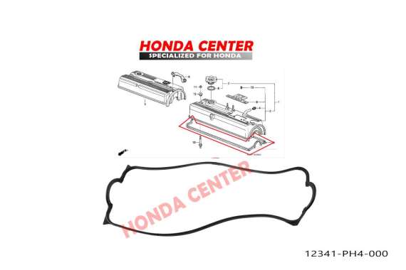 Jual Packing paking perpak karet tutup cover klep cylinder head civic ...