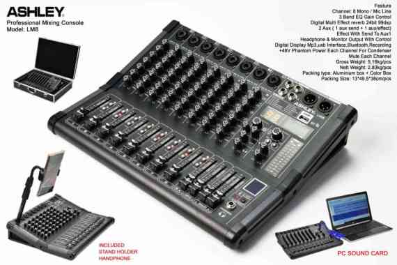 Jual Mixer Audio 8 Channel Ashley Original Murah - Harga Diskon ...