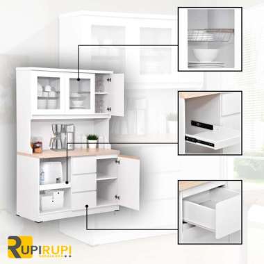 Jual Kitchen Set Lemari Sayur 3 Pintu Putih Terlengkap - Harga Murah ...