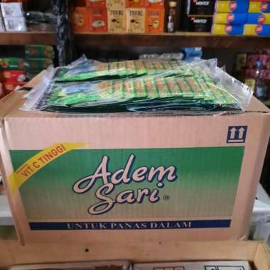 Jual Adem Sari Minuman 24 Sachet Kemasan Dus Termurah - Harga Grosir ...