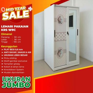 Jual Lemari Pakaian 3 Pintu Sliding Besi Original Murah - Harga Diskon ...