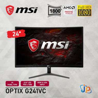 Jual Msi Optix G241 Vc 24 Inch Curved Gaming Monitor 1080 P Original ...
