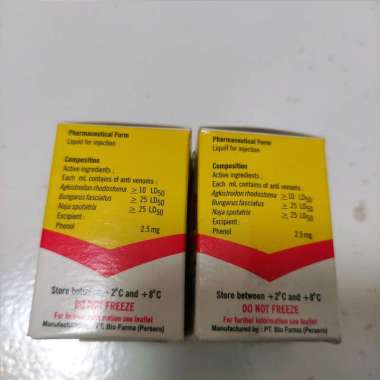 Serum Anti Ular Lengkap Harga Terbaru Oktober 2023 | Blibli