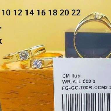 Jual Cincin Emas 22 Karat 2 Gram Model Terbaru Asli - Harga Terbaru ...
