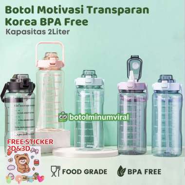 Jual Botol Viral Tiktok 1 Liter Original Murah - Harga Diskon Desember ...