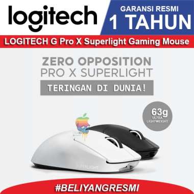 Jual Logitech G Pro X Superlight Wireless Gaming Mouse Hitam Original Murah Harga Diskon