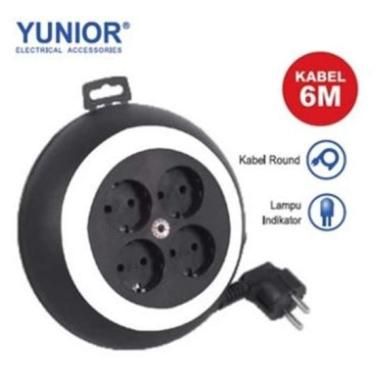 Jual YUNIOR Kabel Roll WELTO MINI 6M 10A SNI Colokan Listrik - Kabel ...