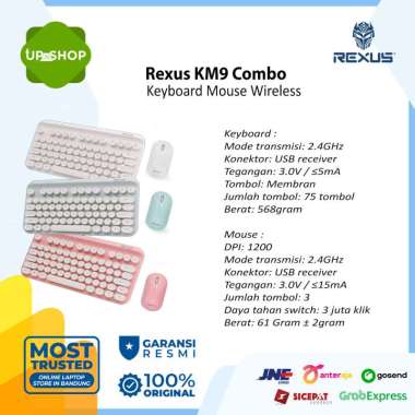 Jual Rexus Wireless Keyboard Mouse Km9 Original Murah - Harga Diskon ...
