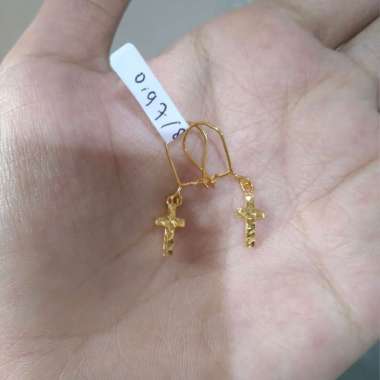 Jual Anting Emas Model Salib Model Terbaru Asli - Harga Update Hari Ini | Blibli