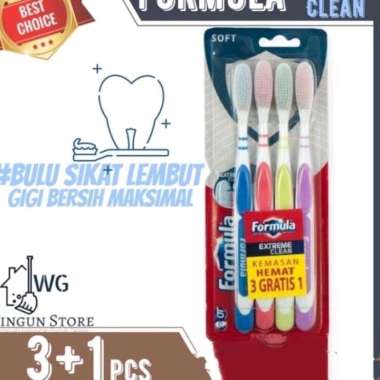 Jual Sikat Gigi Formula Extreme Clean Isi 4 Terbaru - Harga Promo ...