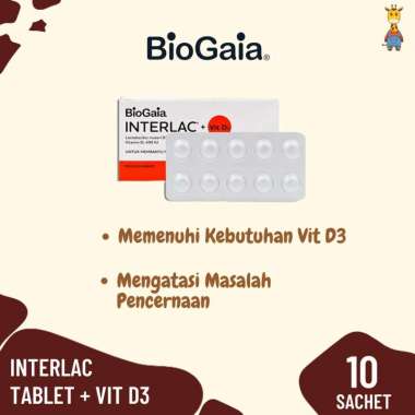 Interlac Probiotik Vitamin D3 Lengkap Harga Terbaru Maret 2023 | Blibli