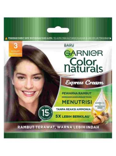 Garnier Color Natural Hair Pewarna Semir Cat Rambut Warna Hitam Alami ...