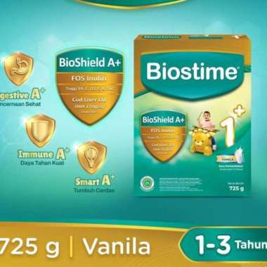 Harga Biostime 1+ Susu Pertumbuhan Anak Vanilla 725 gr hari ini Kamis ...