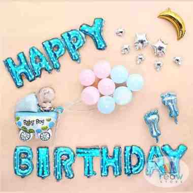 Promo Paket Dekorasi Balon Ulang Tahun Happy Birthday Anak Laki Baby ...