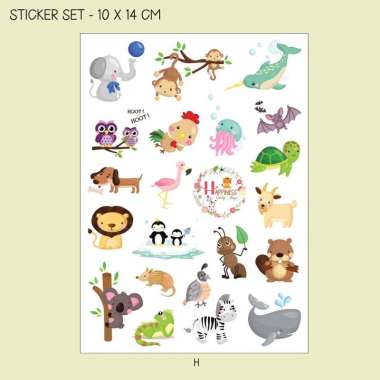 Promo Sticker D Set Pack - Sticker Journaling Scrapbook - Stiker Anak ...