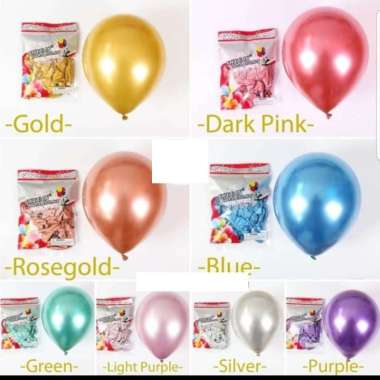 Jual Balon Latex Metalik Chrome Harga Termurah Dan Terlengkap 2022 | Blibli