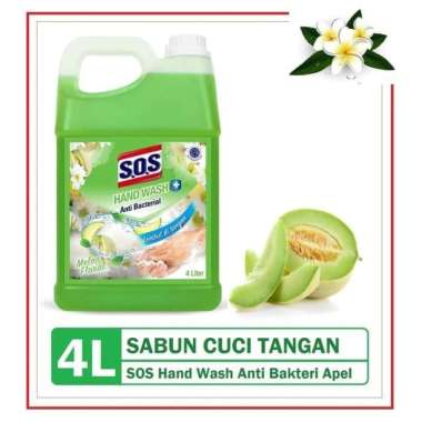 Jual SOS Hand Wash STRAWBERRY Floral Jerigen 4 Liter |SOS Sabun Cuci ...