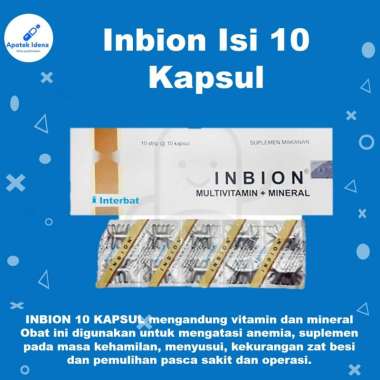 Vitamin Inbion Lengkap Harga Terbaru April 2024 | Blibli
