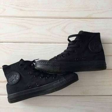 Jual Sepatu All Star Hitam Polos Terlengkap & Original - Harga Murah ...